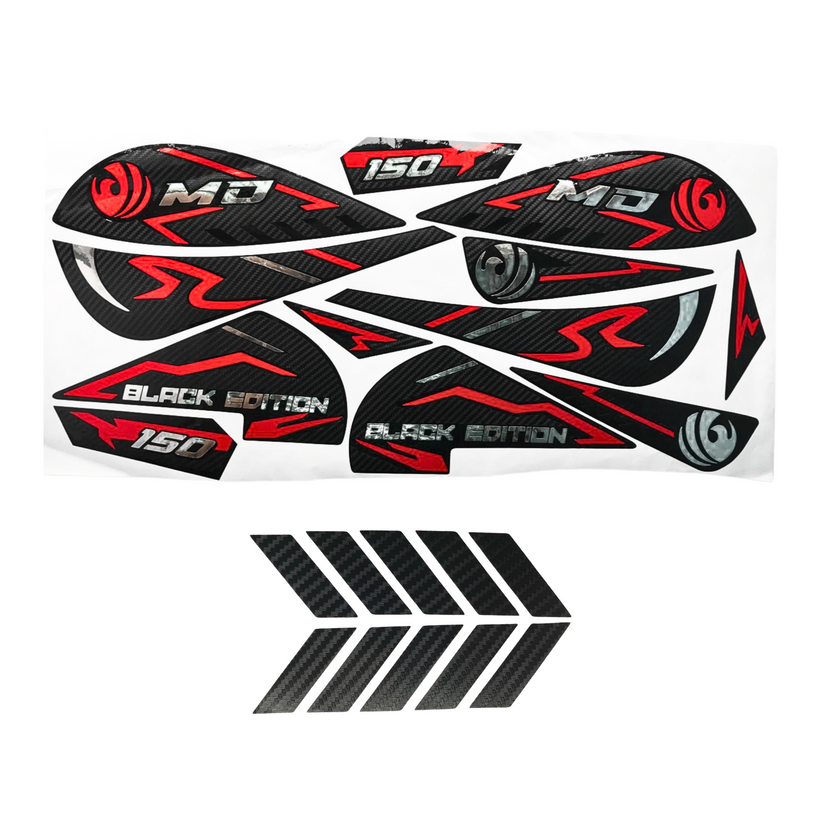 ROTULADO MD AGUILA FIBRA DE CARBONO ROJO MOTOS – Tamoto Venezuela